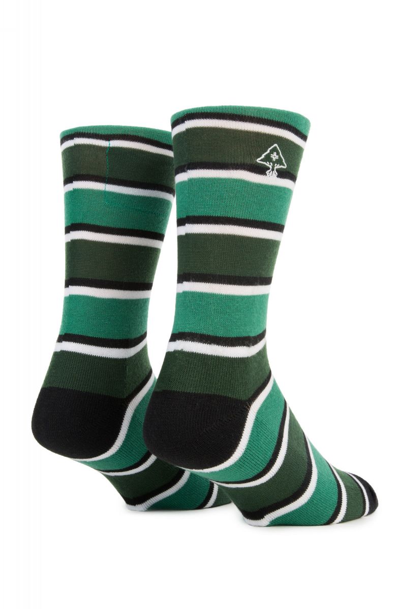 LRG The Rug by Stripe socks in Green SZ176506GREEN - Karmaloop