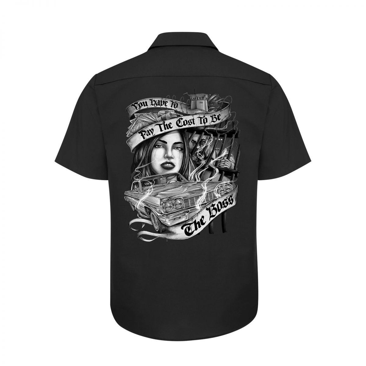 MAFIOSO Boss Up Shop Shirt MFSO-3622E6-BLACK - Karmaloop