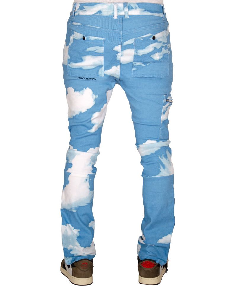 HIDEOUT + Rifle Cloud Bleached Denim Jeans HDTCLTHNG-F40212 ...