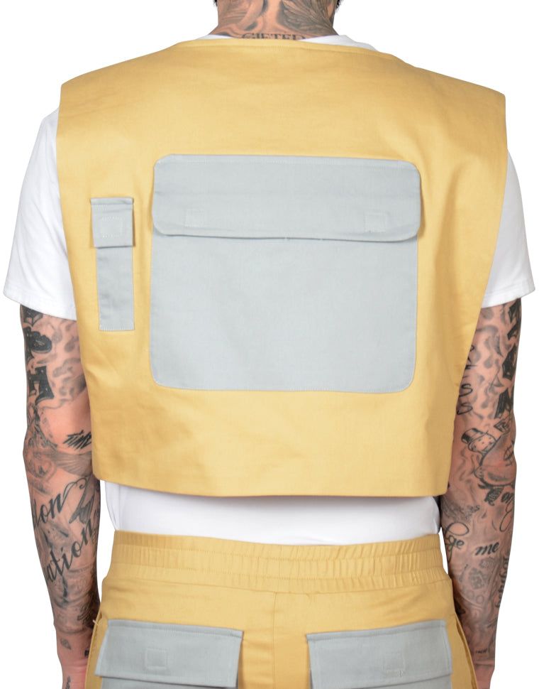HIDEOUT Technical Chest Vest HDTCLTHNG-FF5FAD-CARAMEL - Karmaloop