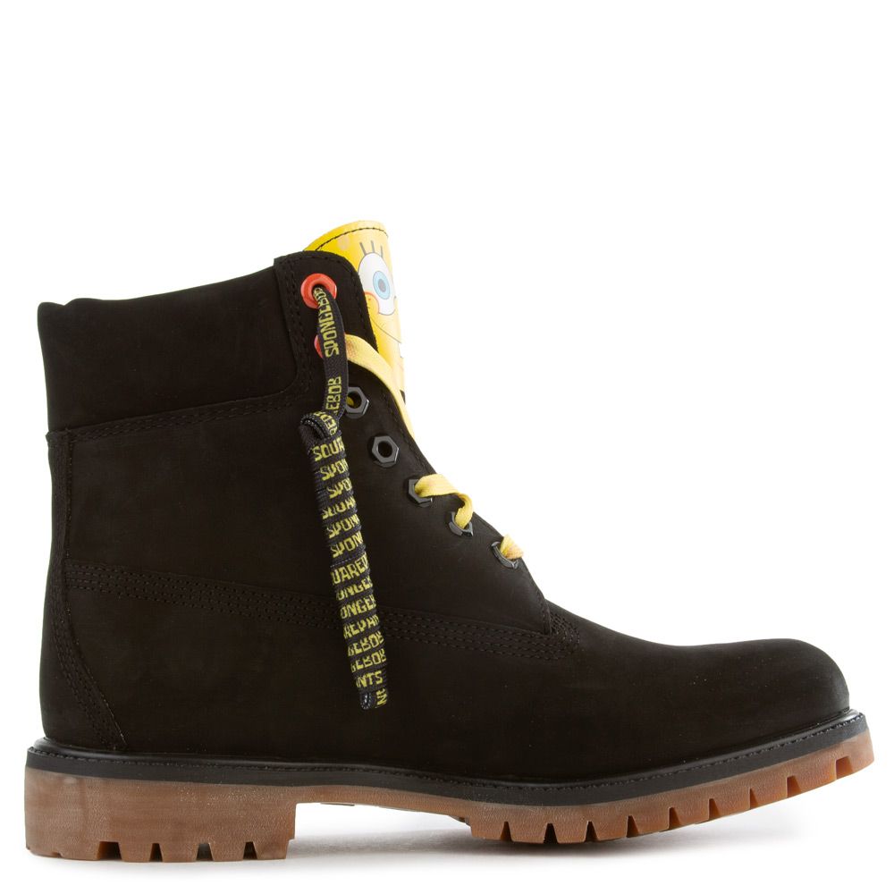 TIMBERLAND SpongeBob 6 Inch. Premium in Black TB0A22TF001 - Karmaloop