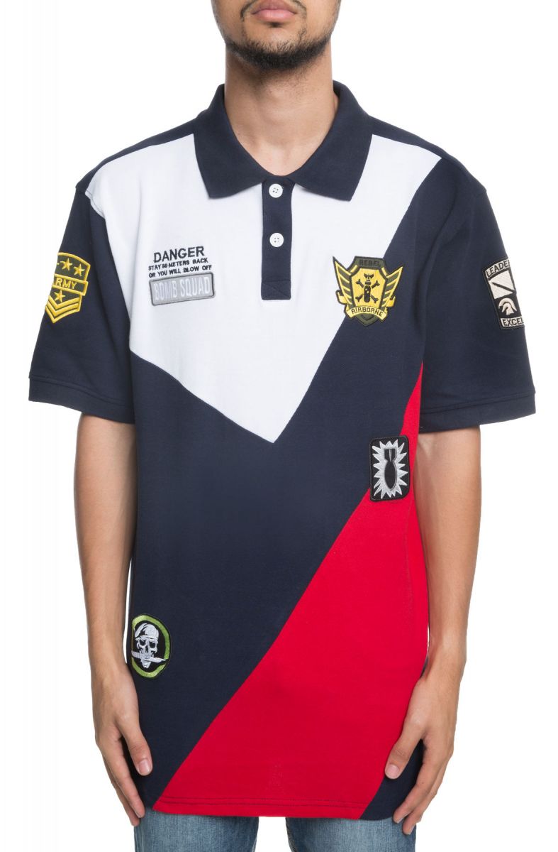 REBEL MINDS The Jockey Elite Polo in Navy and White 82-823NVY - Karmaloop
