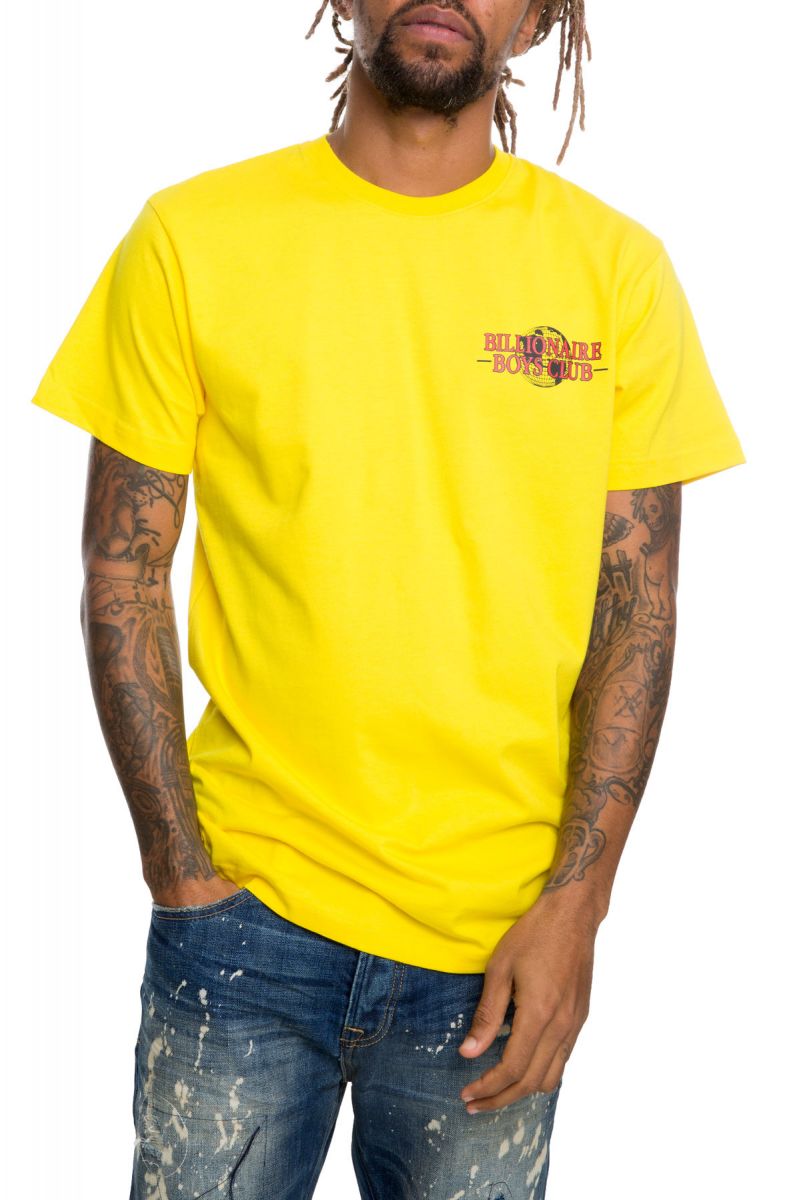 BILLIONAIRE BOYS CLUB The BB International SS Tee in Yellow 881 ...