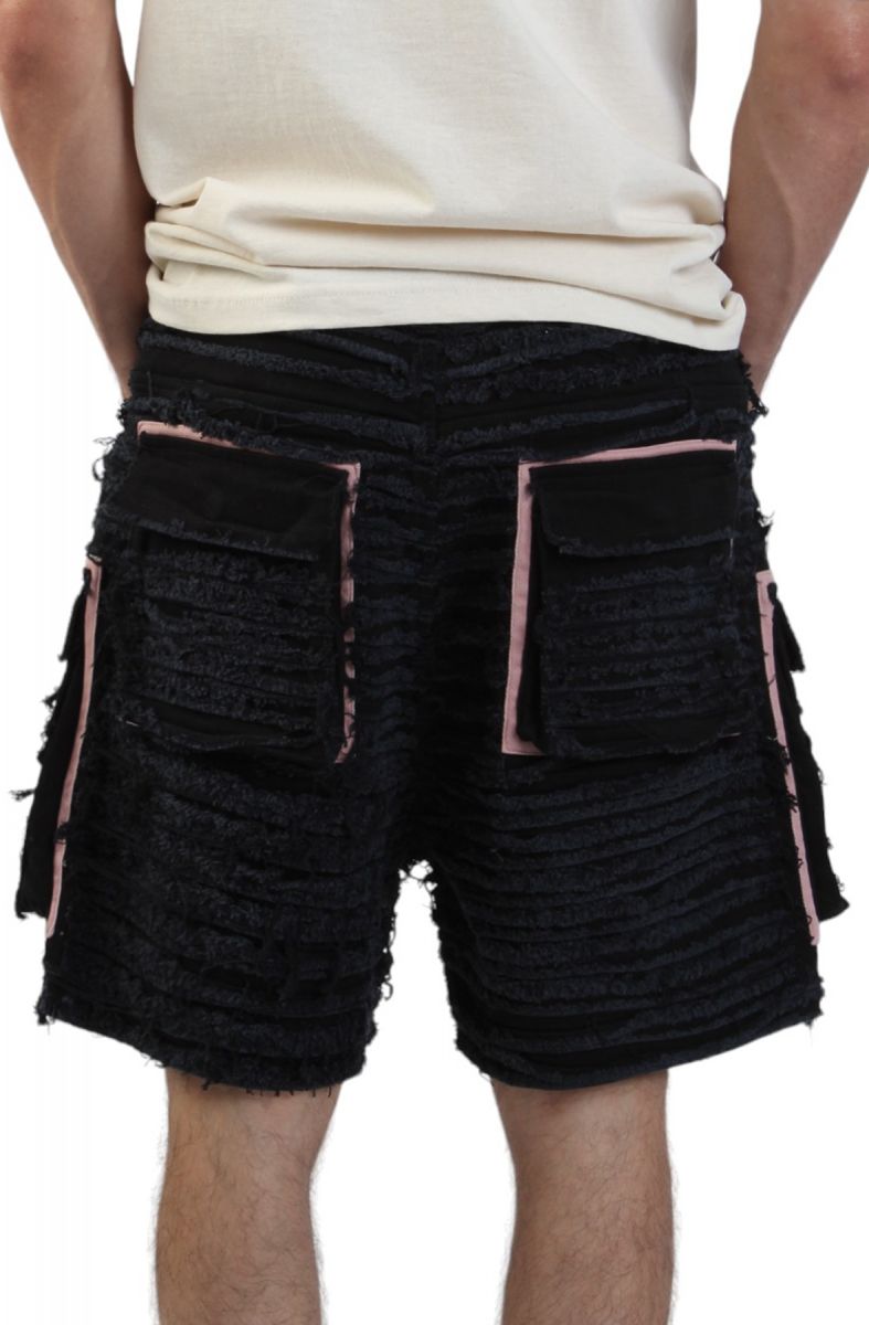 LIFTED ANCHORS Shredded Denim Cargo Shorts LASM24-23 - Karmaloop