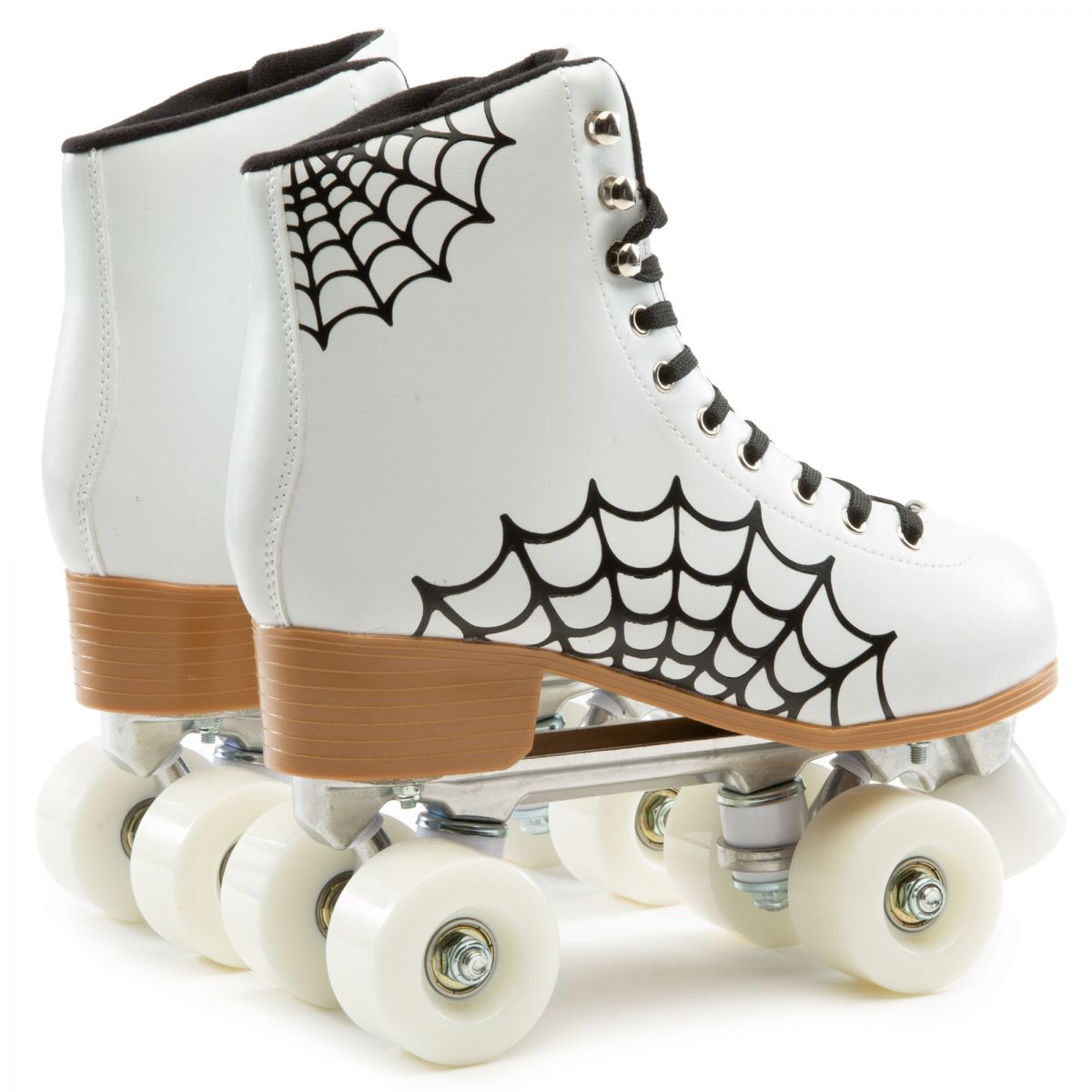 COSMIC SKATES Archie-295 Spider Web Roller Skates ARCHIE-295-WHT ...