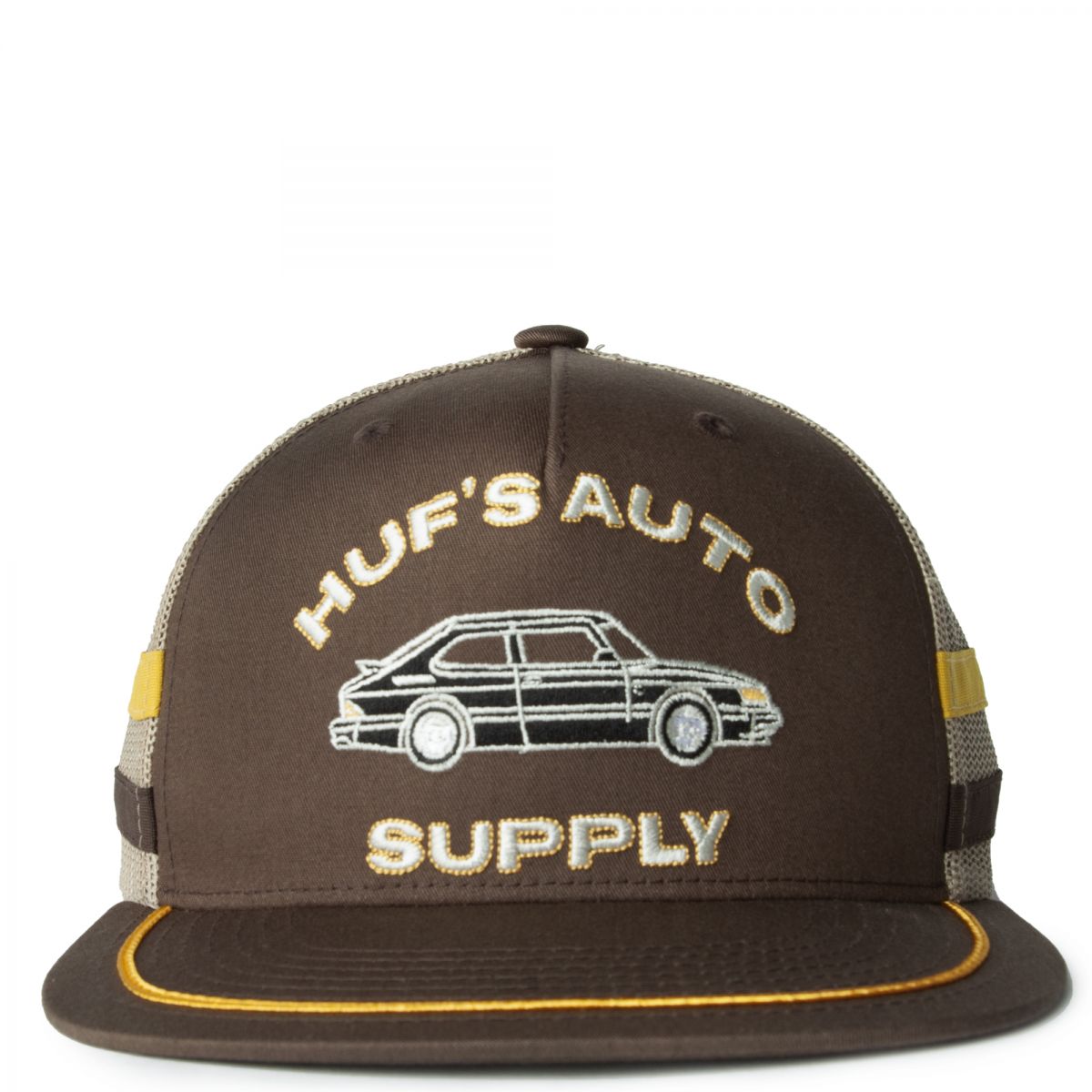HUF Auto Supply Trucker HT00705-BROWN - Karmaloop