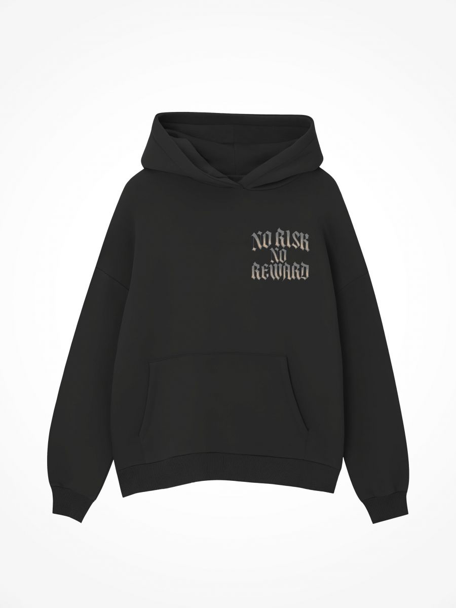 ASSHOLES LIVE FOREVER No Risk No Reward - Black Hoodie APPAREL-DTG ...