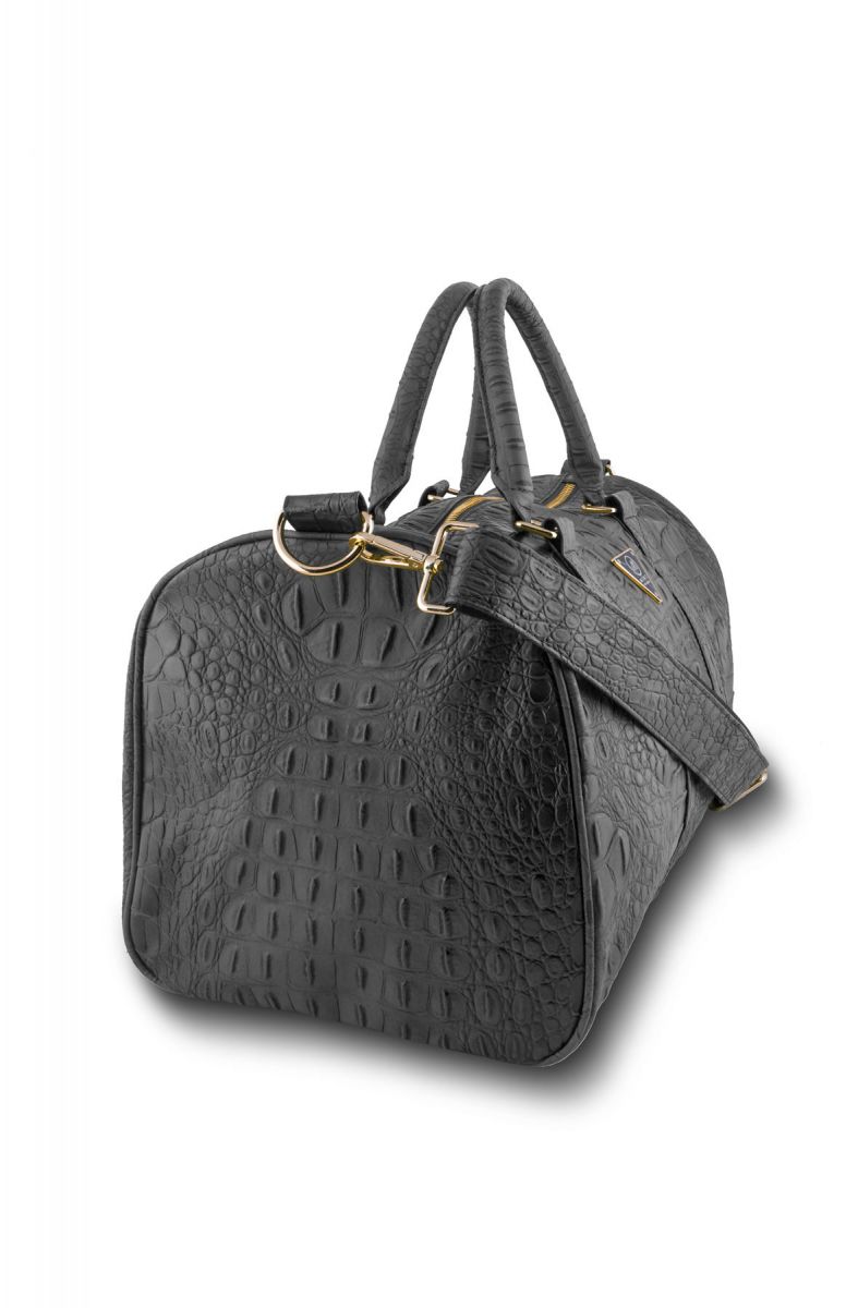 MINT Mint Ash Black Crocodile Duffle Bag MADB-BK3 - Karmaloop