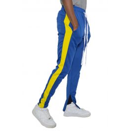 WEIV Classic Slim Fit Track Pants TP123-GREYORANGE - Karmaloop