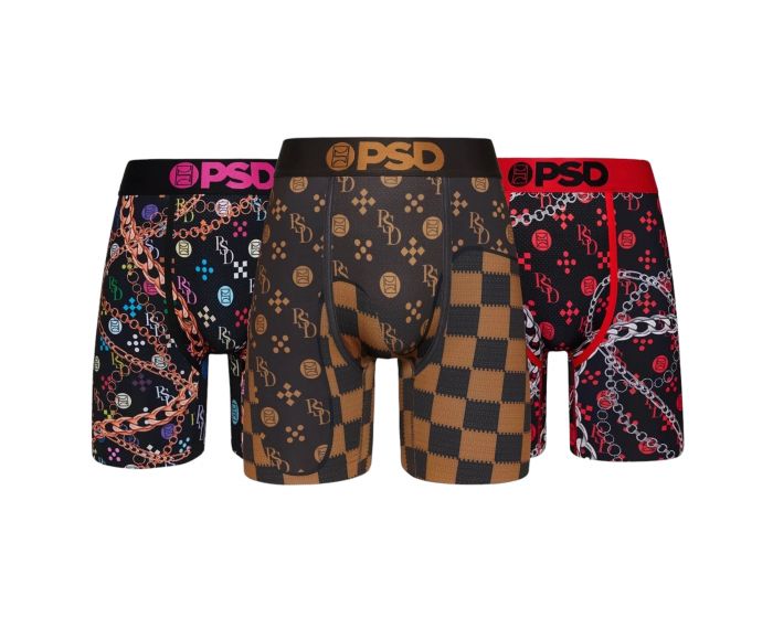 PSD UNDERWEAR Monogram Luxe 3 Pack 423180059 - Karmaloop