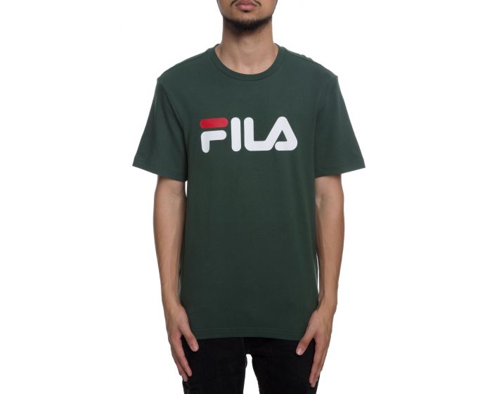 FILA The Logo Tee in Sycamore Green, White and Navy LM173218-350-GRN ...