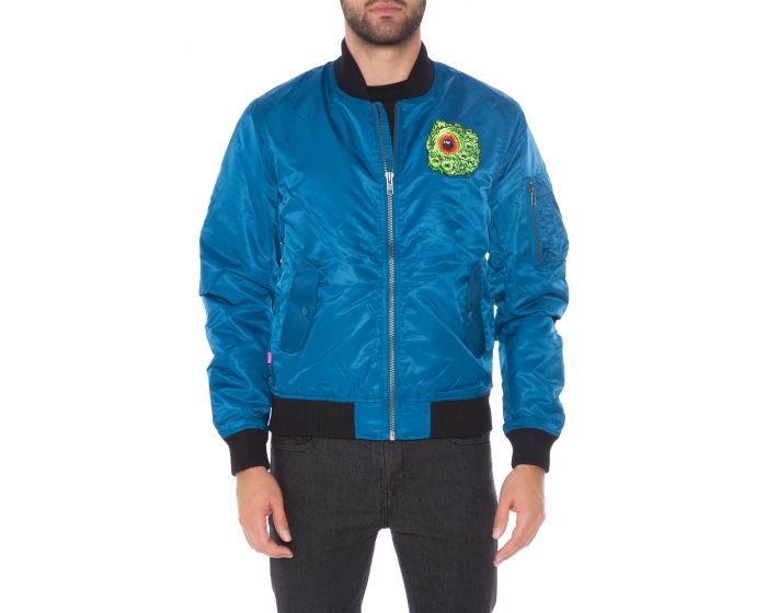 MISHKA The New Panic MA-1 Bomber Jacket in Teal FL151302M-TEA - PLNDR