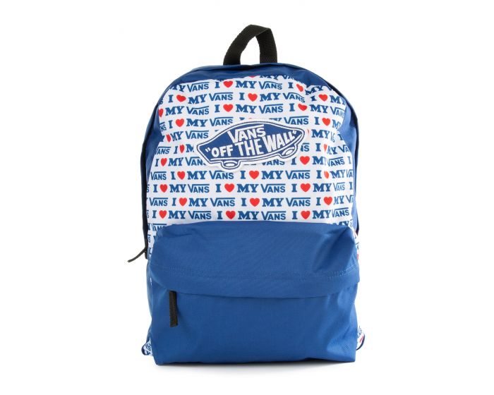 VANS Realm Backpack in True Blue Love VN0A3UI6UWF - PLNDR