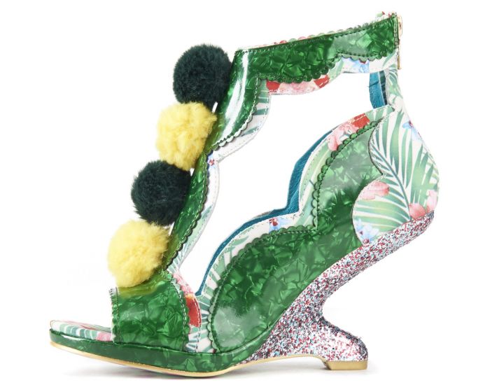 IRREGULAR CHOICE Irregular Choice Carnival Green Wedges Green 4313-03A ...