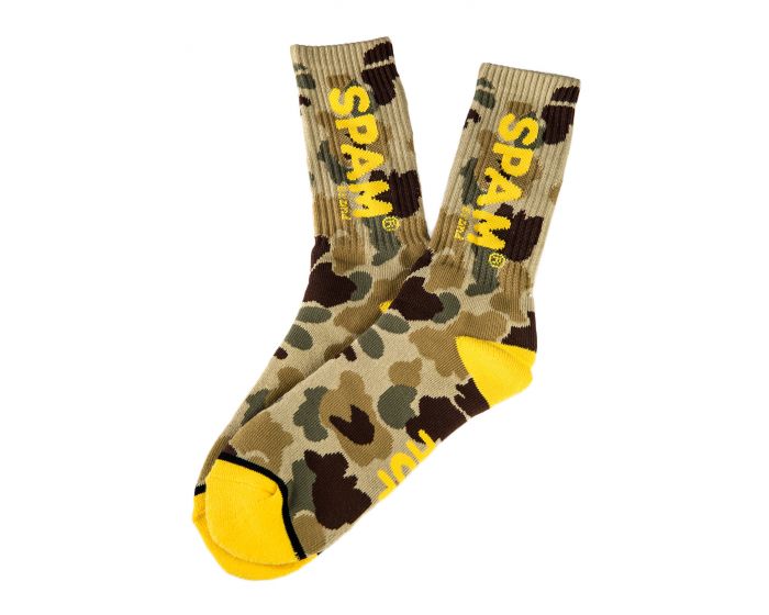 HUF The Spam Crew Socks in Frogskin Camo SK61022-CAMO - PLNDR