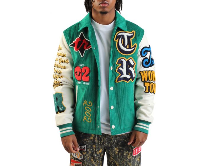 TRUE RELIGION CORDUROY VARSITY JACKET 109039-3087 - Karmaloop