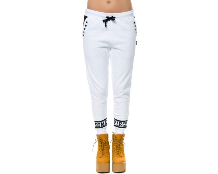 Dimepiece La The Colligeic Logo Sweatpants In White C14ba03 Wht Plndr