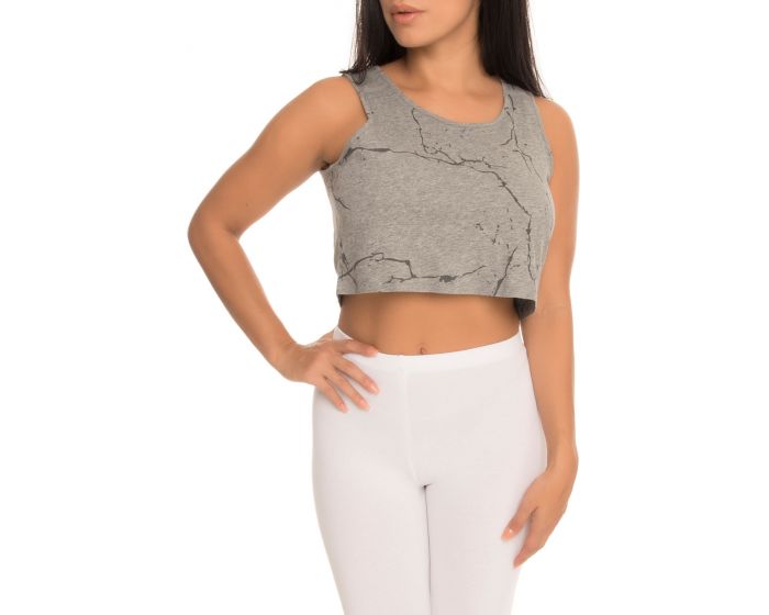 PUMA The Puma x Stampd Drapy Top in Medium Gray Heather 57182903-GRY ...