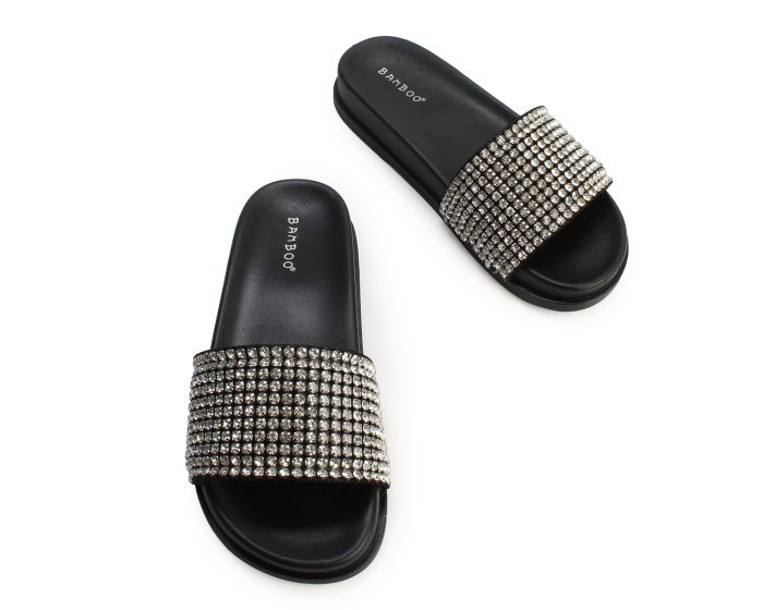 J P ORIGINAL Conquer-14 Rhinestone Slide JPM CONQUER - Karmaloop