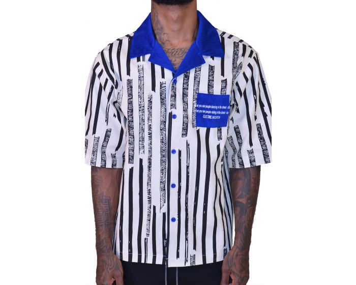 THE HIDEOUT CLOTHING Dancing or Rioting SS Shirt (Riot Blue) SP20 ...