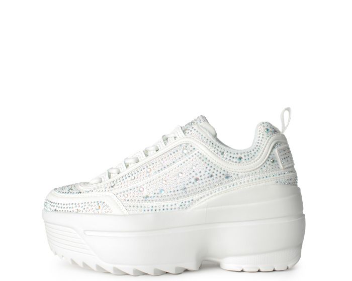 BERNESS SHOES Platform Sneaker LILY5010-WHT - Karmaloop