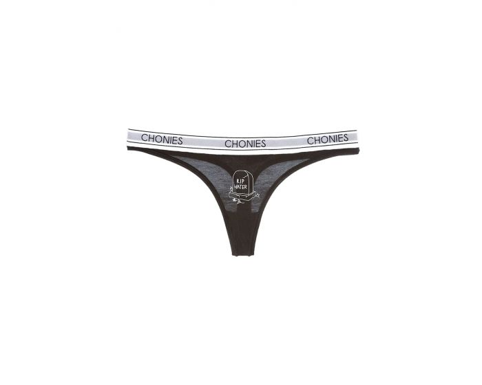 CHONIES BRAND The RIP Thong in Black CHO-DEL1-044-BLK - Karmaloop