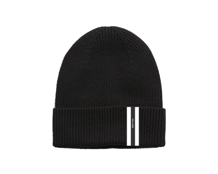 PREP COTERIE Varsity Ribbed Beanie PC-VARSITYRIBBEDBEANIEBLK - Karmaloop