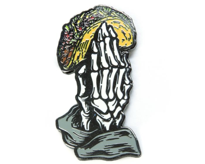 PINVADER Praying Taco Pin PRAYINGTACO - Karmaloop