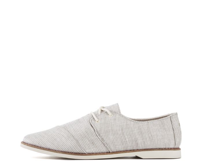 TOMS Toms for Men: Hensley Light Grey Pinstripe Oxfords 10007962 ...