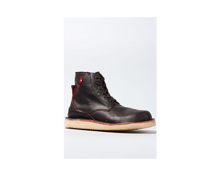 OLIBERTE The Gando Boot in Black & Red Pull Up 11-04-05M-1621 - Karmaloop