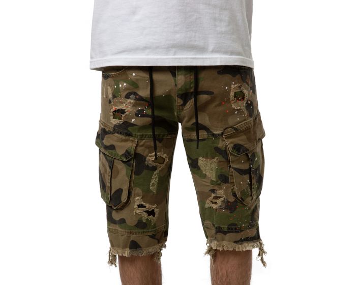 SMOKE RISE Camo Cargo Shorts JS20314-WC - Karmaloop