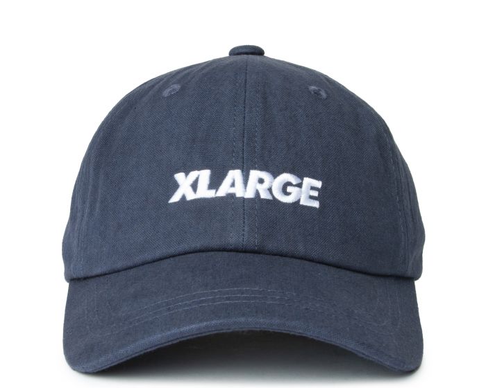 XLARGE JAPAN Standard Logo 6 Panel Cap 101221051001-NAVY - Karmaloop