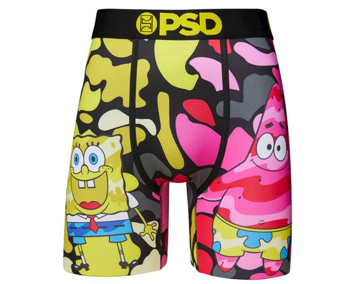 PSD UNDERWEAR SpongeBob- Absorbent Camo Boxer Briefs 222180019 - Karmaloop