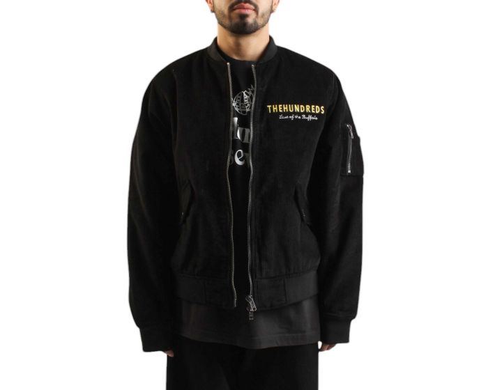 THE HUNDREDS Buffalo Bomber Jacket T25P103006BLK - Karmaloop