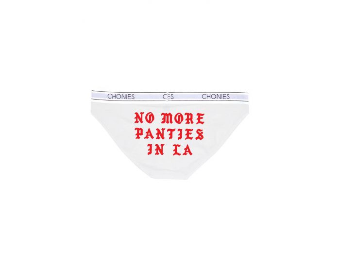 CHONIES BRAND The No More Panties In LA Brief in White CHO-DEL1-034-WHT ...