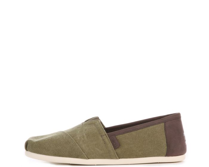 TOMS Toms for Men: Olive Washed Canvas/Trim Classic 10009900 - Karmaloop