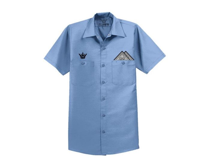 MAFIOSO POCKET SQUARE SHOP SHIRT MFSO-043577-LTBLUE - Karmaloop
