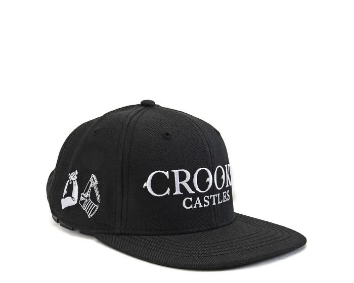 CROOKS AND CASTLES Men's Snapback C1580829/BLK - Karmaloop