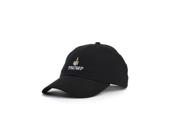 THE MEME TEAMS The F Trump Dad Hat in Black FTRUMP-DADHAT-BLK - PLNDR