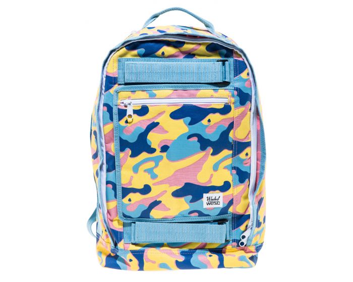 WESC The Warhol Mathieu Backpack in Orange Camo F208579-CAM3 - PLNDR