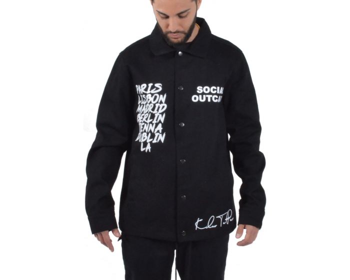 KILOS TO PARIS Flagship Jacket in Black KTP-FLAG-BLK - Karmaloop