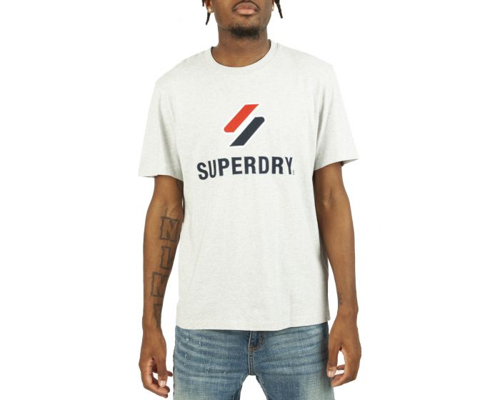 SUPERDRY Code Logo Stacked Applique T-Shirt M1011358A-JAR - Karmaloop