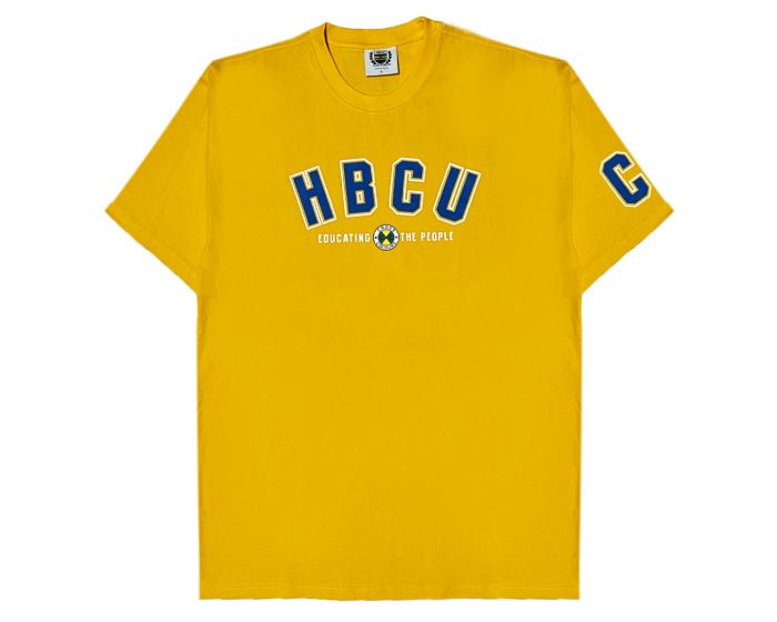 CROSS COLOURS X HBCU Educating The People T-Shirt - Yellow H10017ETP ...