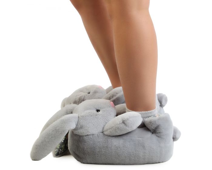 SOLE LA VIE Bunny Slipper LOVEY-09A-GYFR - Karmaloop