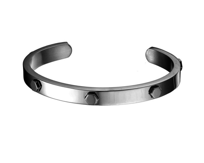 MISTER Hex Cuff Bracelet Black SKU-BLACK-5 - Karmaloop