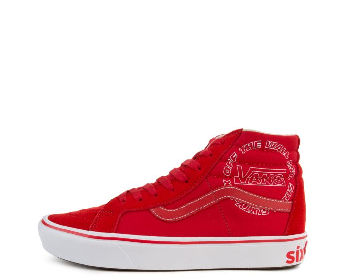 VANS Comfycush Sk8-Hi in Racing Red VN0A3WMCTFK - PLNDR