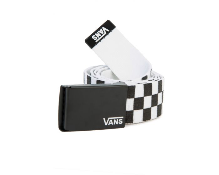 VANS The Men's Long Depster Web Belt in Black and White Check ...
