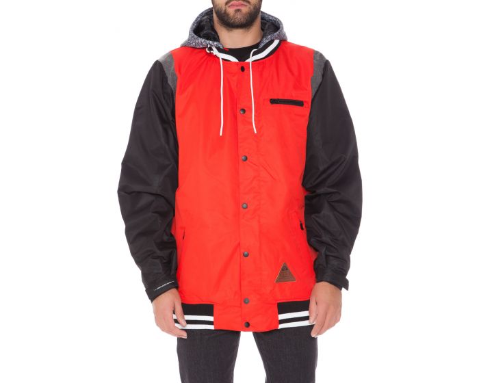 NEFF The MVP Jacket in Red & Black 15F59006-RBL - Karmaloop