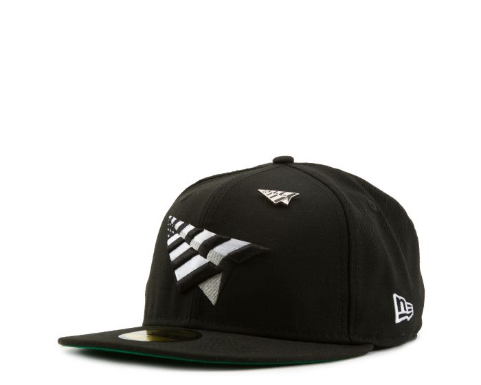 PAPER PLANES Crown Fitted Hat 0017H806-BLACK - Karmaloop