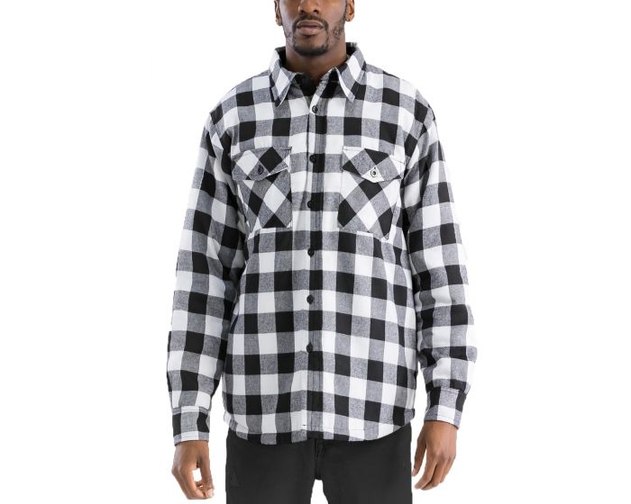 WEIV Quilted Flannel 3.1 FL031-BLACKWHITE - Karmaloop
